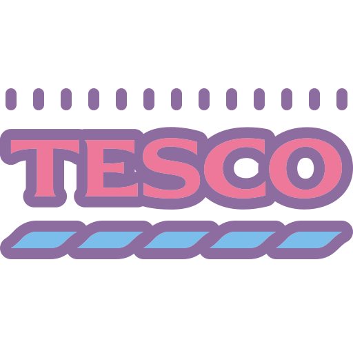 White Tesco Logo