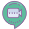 Google Meet icon in Cute Color Style