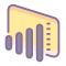 Power BI icon in Cute Color Style
