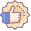 Good Quality icon in Cute Color Style
