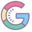 Google icon in Cute Color Style