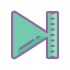 End icon in Cute Color Style