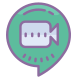 Google Meet icon in Cute Color Style