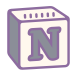 Notion icon in Cute Color Style