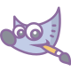 GIMP icon in Cute Color Style