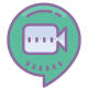 Google Meet icon in Cute Color Style