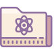 Science Folder icon in Cute Color Style