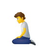 Person Kneeling icon in Emoji Style