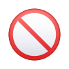 Prohibited icon in Emoji Style