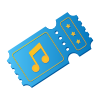 Ticket Emoji icon in Emoji Style
