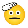 Saluting Face icon in Emoji Style