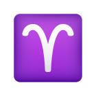 Aries icon in Emoji Style