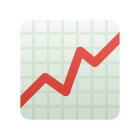 Chart Increasing icon in Emoji Style