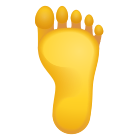 Foot Emoji icon in Emoji Style