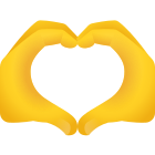 Heart Hands icon in Emoji Style