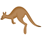 Kangaroo icon in Emoji Style