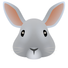 Rabbit Face icon in Emoji Style