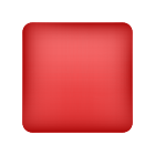 Red Square Icon im Emoji Stil