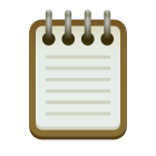 Spiral Notepad icon in Emoji Style