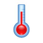 Thermometer icon in Emoji Style