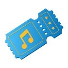 Ticket Emoji icon in Emoji Style