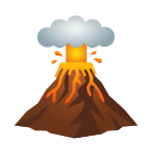 Volcano icon in Emoji Style