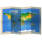 World Map icon in Emoji Style