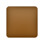 Brown Square icon in Emoji Style