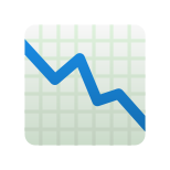 Chart Decreasing icon in Emoji Style