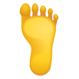 Foot Emoji icon in Emoji Style