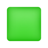 Green Square icon in Emoji Style