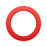 Hollow Red Circle icon in Emoji Style
