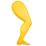 Leg Emoji icon in Emoji Style