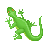 Lizard icon in Emoji Style
