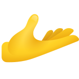 Palm Up Hand icon in Emoji Style