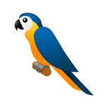 Parrot icon in Emoji Style