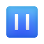 Pause Button icon in Emoji Style
