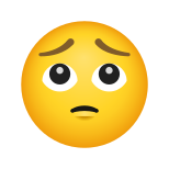 Pleading Face icon in Emoji Style