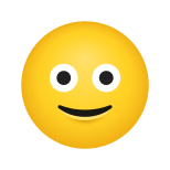Slightly Smiling Face icon in Emoji Style