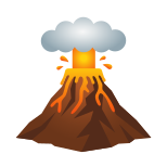 Volcano icon in Emoji Style