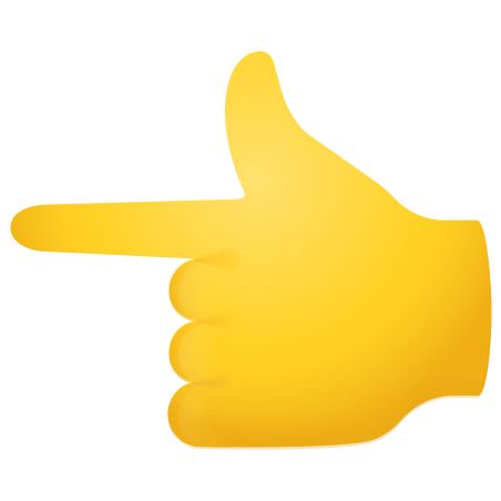 Backhand Index Pointing Left icon in Emoji Style