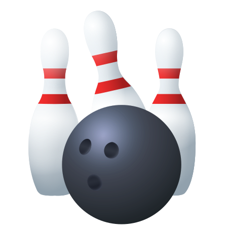 Bowling icon in Emoji Style