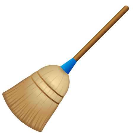 Broom icon in Emoji Style