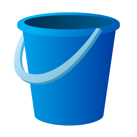 Bucket Emoji icon in Emoji Style