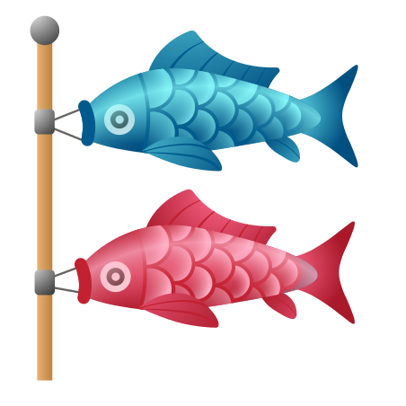 Carp Streamer icon in Emoji Style