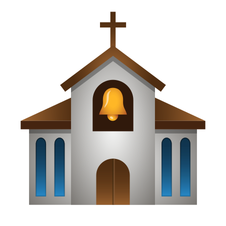 Church icon in Emoji Style