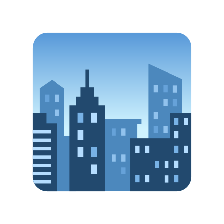 Cityscape icon in Emoji Style