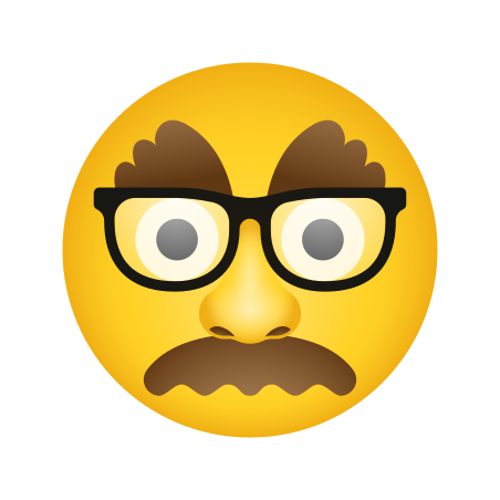 Disguised Face icon in Emoji Style