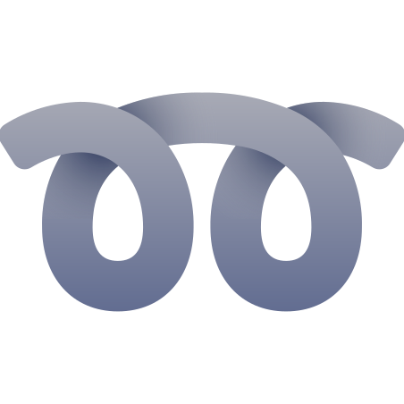 Double Curly Loop icon in Emoji Style