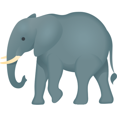 Elephant icon in Emoji Style